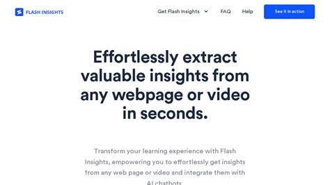 Flash Insights Extract Key Information Futureen