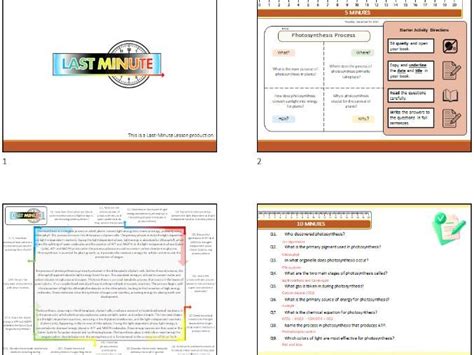 Photosynthesis Ks3 And Gcse Science Teaching Resources