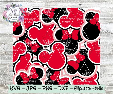 Minnie Mouse Head Outline Printable