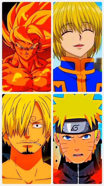 ماهي افضل شخصية انمي بشعر أصفر Shortsvideo Youtube