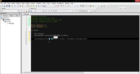 Lesson 8 Drawing A Line In An Image Using Opencv And C Youtube