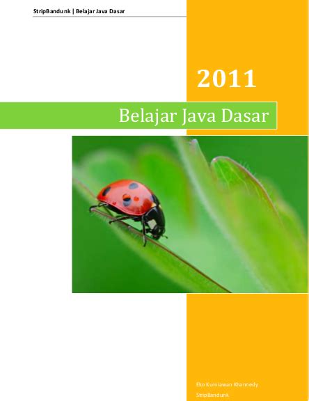 Programming Belajar Java Dasar