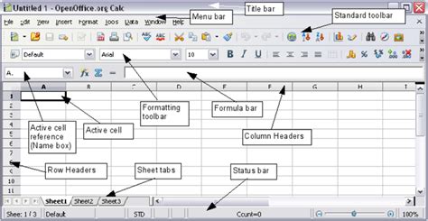 Parts Of The Main Calc Window Apache Openoffice Wiki