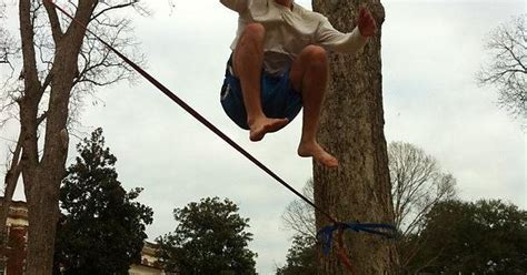 just me after a few months practice on the slack line i m really