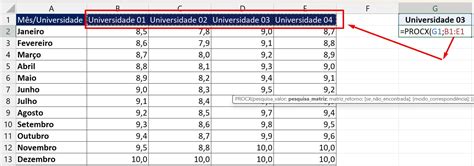 Retornar Coluna Específica Usando O Procx No Excel Ninja Do Excel