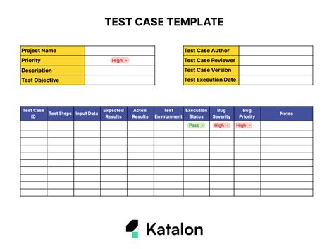 test case template with examples free excel and word sample for download
