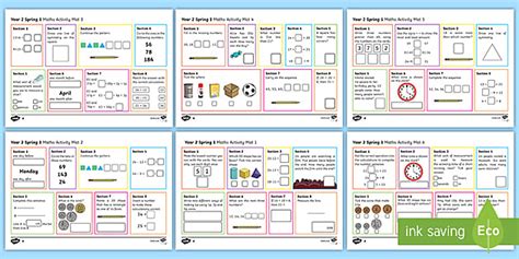 Year 2 Spring 1 Maths Activity Mats