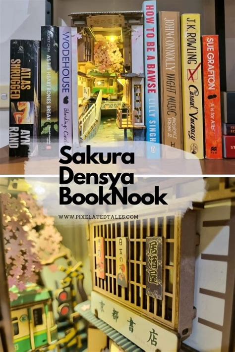 Sakura Densya Book Nook Diorama 3d Diy Wooden
