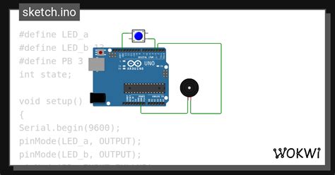 LED And Led Wokwi ESP32 STM32 Arduino Simulator