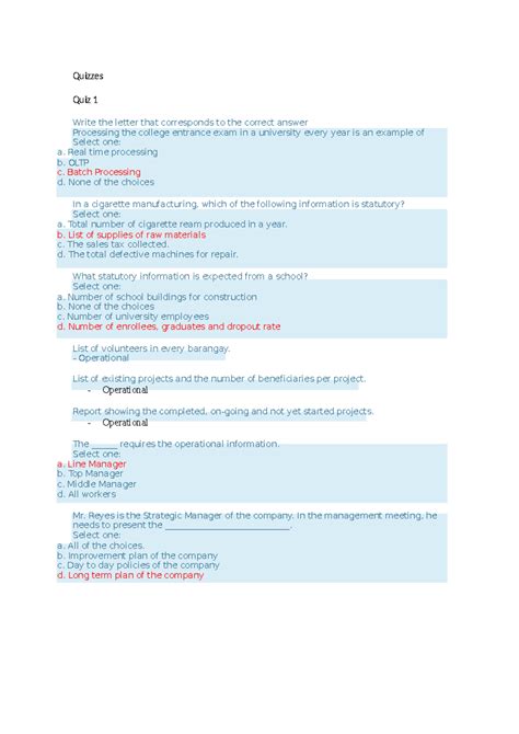 Chapter 1 System Analysis And Design Compress Quizzes Quiz 1 Write