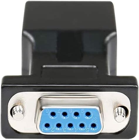 DTECH RS232 DB9 To RJ45 Serial Adapter DB9 Female Male To RJ45 Ethernet Converter 2 Pack DB9 F