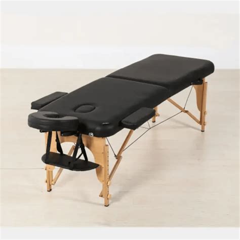 Wood Portable Massage Table Folding Massage Table 2 Section For