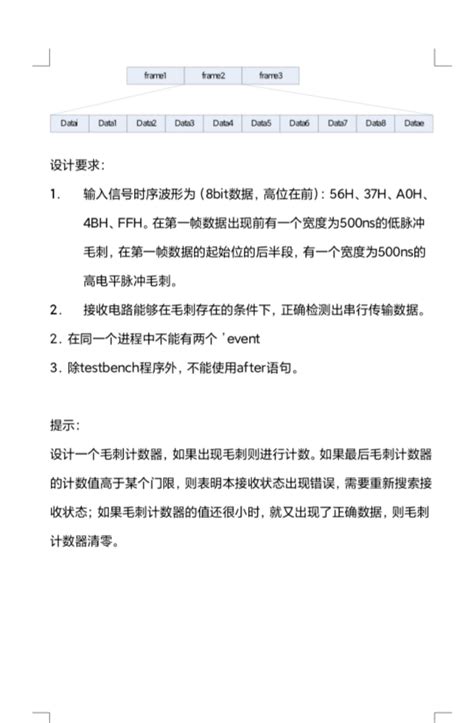 uart接收电路（防毛刺）设计vhdl代码modelsim仿真 uart 毛刺 csdn博客