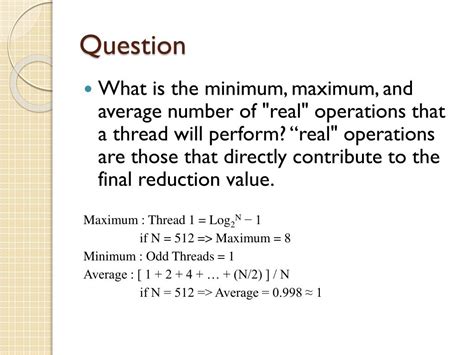 Ppt Lab Assignment 2 Data Parallel Reduction Powerpoint Presentation Id2084372