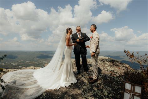 Fall Naked Rock Rock Micro Wedding Cinderella Wedding Co