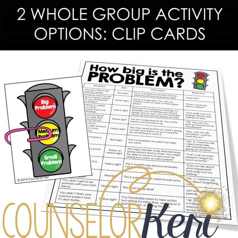 Size Of The Problem Classroom Guidance Lesson For School Counseling