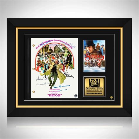 Scrooge 1970 Script Limited Signature Edition Custom Frame Rare T