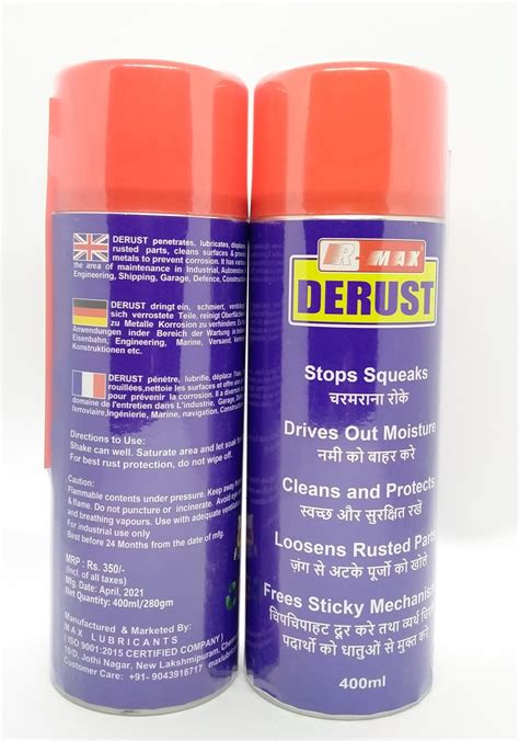 1 3 Bar Maintenance Spray Rust Remover Spray For Industrial Rs 65 Bottle ID 22572917291