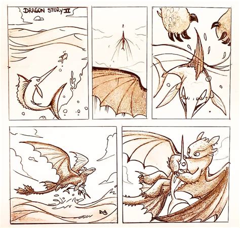 Dragonstory 2 Part 1 3 Httyd Httyd2 Httyd3 Hiddenworld Toothless Alphatoothless Comics