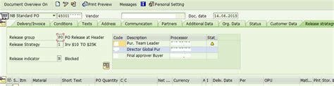 Reset Sap Release Strategy In Purchase Order From Abap Sap Technologies