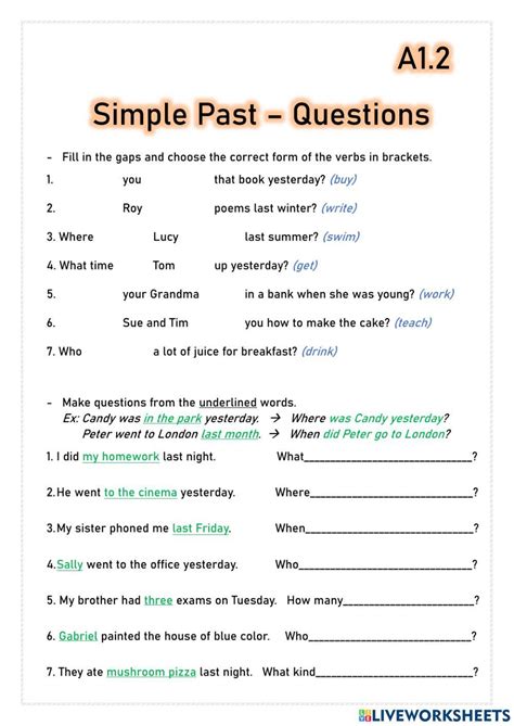 Past Simple Questions