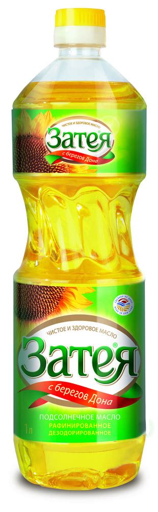 Масло подсолнечное Затея рафинированное дезодорированное, 1л - в заказе ...