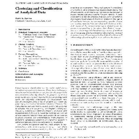 خرید و قیمت دانلود کتاب Clustering And Classification Of Analytical Data ترب
