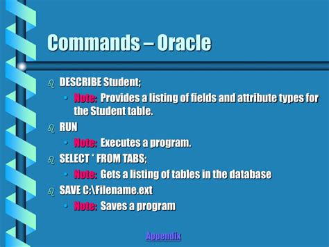 PPT Oracle Structured Query Language Examples PowerPoint Presentation ID