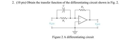Solved Figure 2 A Differentiating Circuit