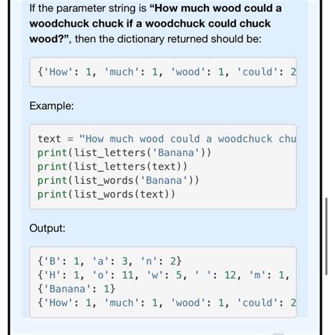 Solved Write A Function Called Listletters Text That