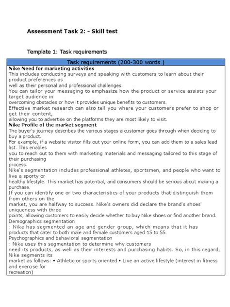 Bsbmkg433 Assessment Task 2 Pdf Marketing Market Segmentation