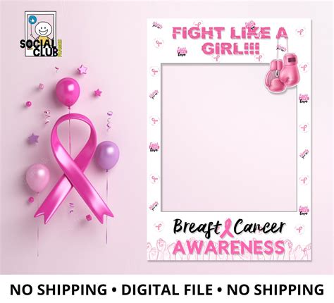 Breast Cancer Awareness Selfie Frame Etsy Australia