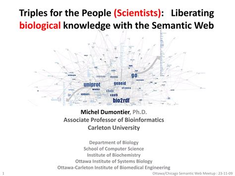 triples for the people scientists liberating biological knowledge