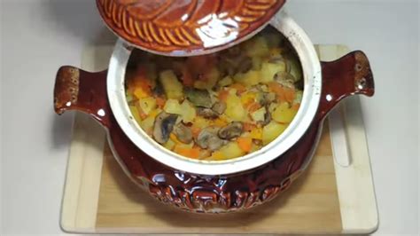 Такую Картошку с Грибами в Горшочке любит вся семья Простой и вкусный