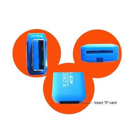 Mini Micro Tf Sd Card Reader Usb2 0 Storage Card Adapter High Speed