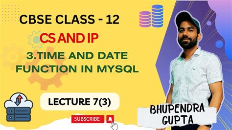 Mysql Functions Time And Date Function In Mysql Class 12 Computer