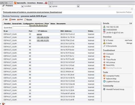 Switch Port Mapping Spiceworks Support Spiceworks Community