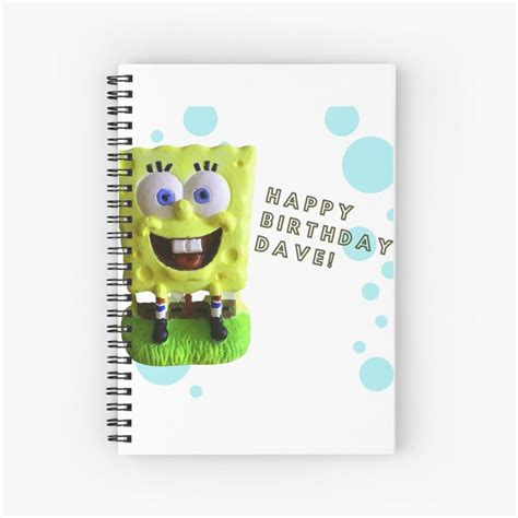 Happy Birthday Spongebob Notebook