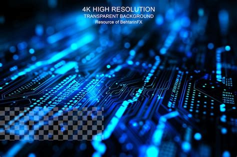 premium psd binary circuit board future technology in blue light