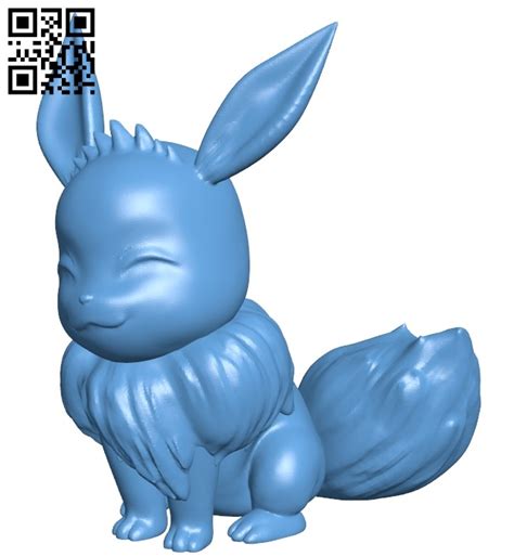 Eevee Pokemon B008965 File Obj Free Download 3d Model For Cnc And 3d