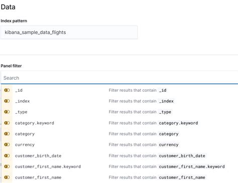 Tsvb Panel Filter Is Showing Kql Autocomplete For Default Index Pattern Before Switching Tabs