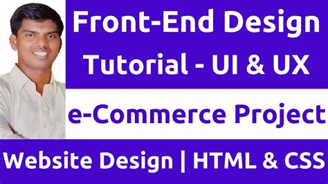 Front End Website Design Tutorial Html And Css Tamil Live Ecommerce
