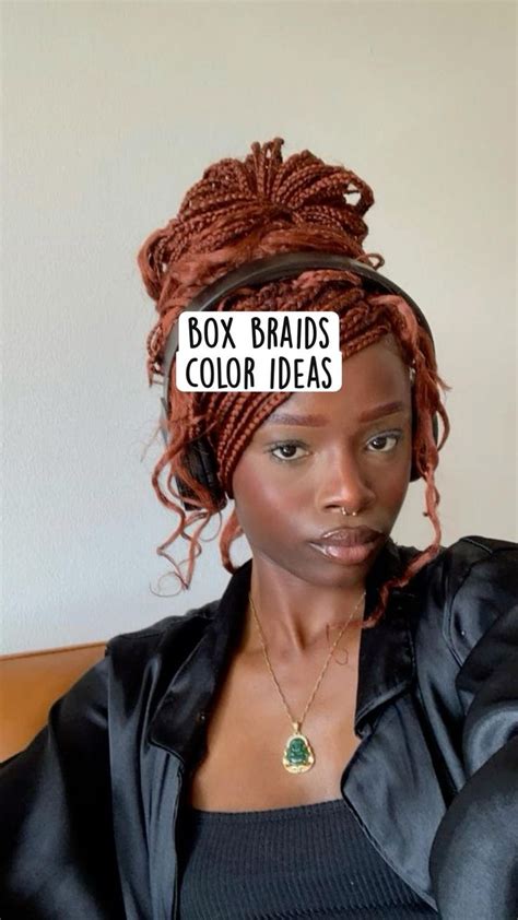 Box Braids Color Ideas Colored Box Braids Box Braids Color Ideas Hair