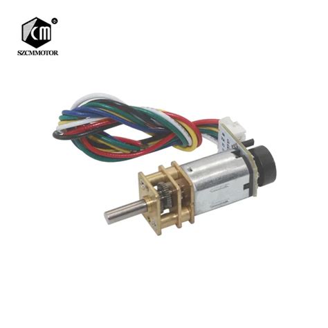 N20 Micro Encoder Gear Motor Dc6v 39rpm To 3000rpm Encoder Motor