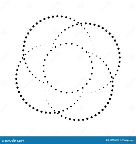 Dot Circle Pattern Vector Halftone Circular Burst Dot Halftone Round Design Stock Vector