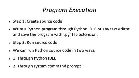 Python Programming Introduction Ii Ppt