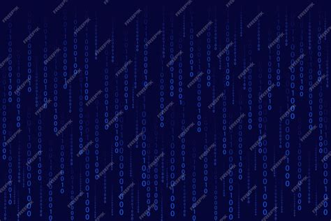 Premium Vector Matrix Style Binary Code Digital Number Background Vector