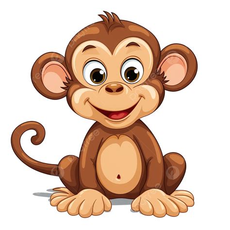 Cute Cartoon Monkey Drawing