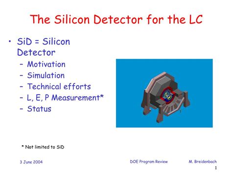 Ppt The Silicon Detector For The Lc Powerpoint Presentation Free Download Id 5517534