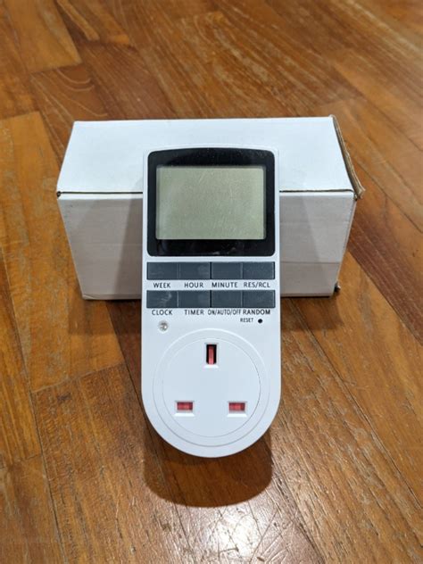 Digital Timer Plug TV Home Appliances Electrical Adaptors Sockets On Carousell